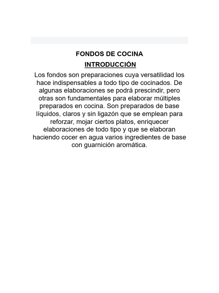 Fondos | PDF | Caldo | Salsa