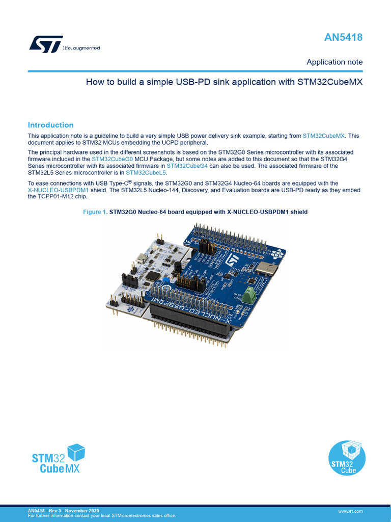 dm00663511 How To Build A Simple Usbpd Sink Application With Stm32cubemx Stmicroelectronics ...