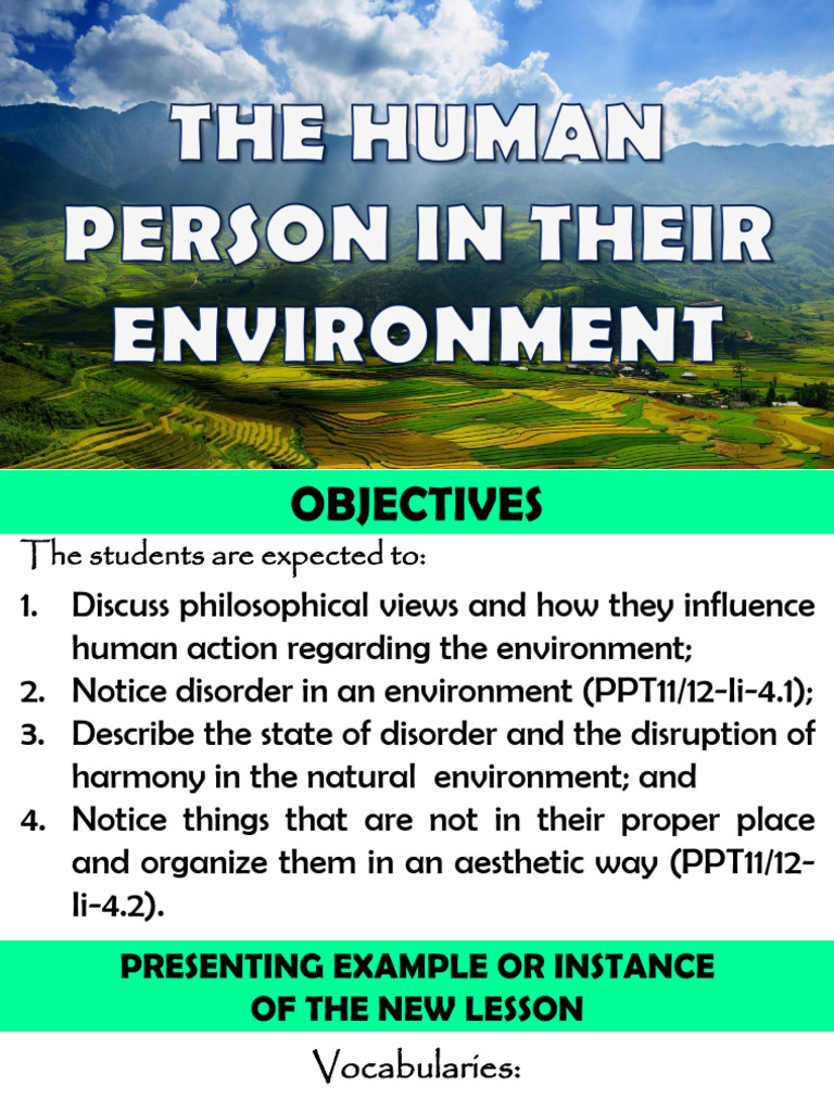 The Human Person in Their Environment | PDF | Sustainability ... The Human Person in Their Environment | PDF | Sustainability ...