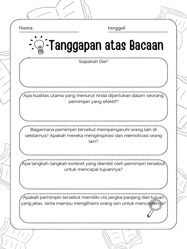 Greyscale Playful Doodle Open-Ended Reading Response Questions ...