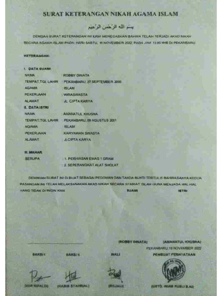 Image To PDF Surat Nikah | PDF