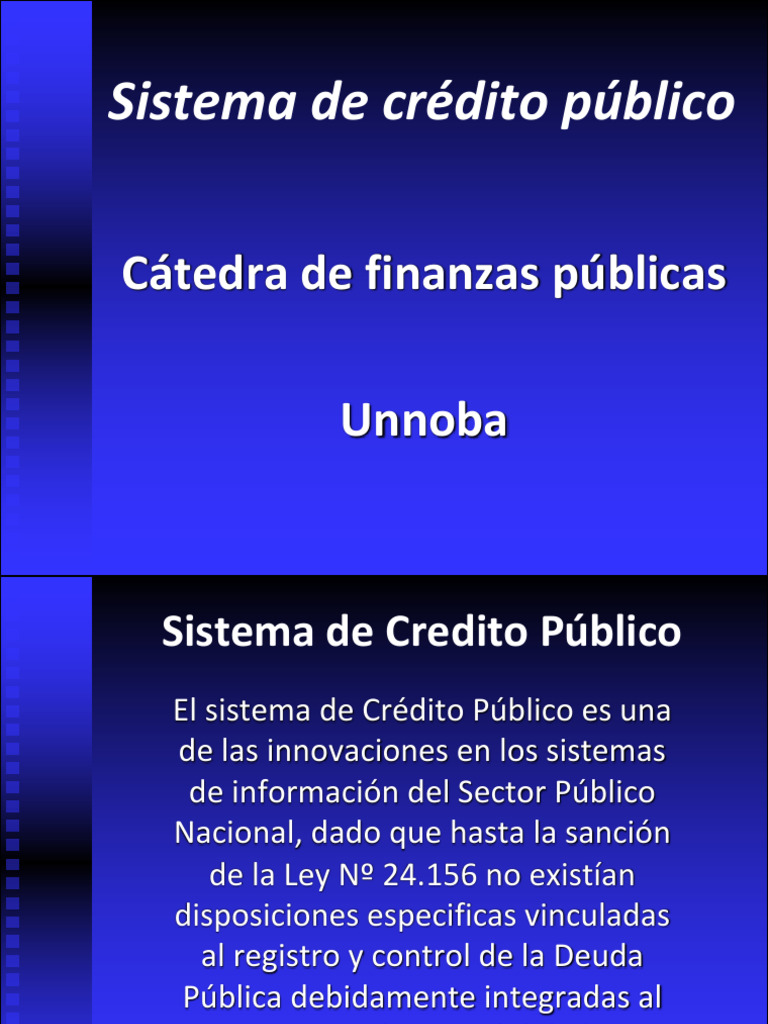 Crédito Publico | Descargar gratis PDF | Deuda | Deuda gubernamental