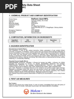 Msds-Sulphuric Acid H2so4 | PDF | Sulfuric Acid | Personal Protective ...