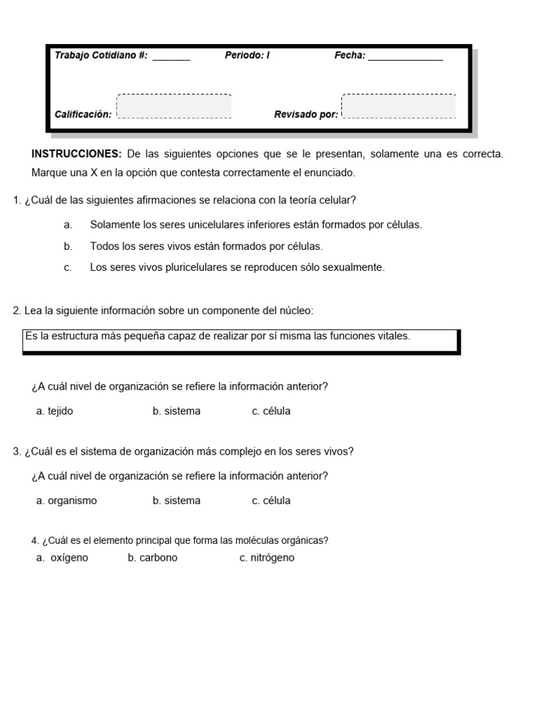 Práctica # 1 Biología y Sus Ramas | PDF | Biología | Organismos