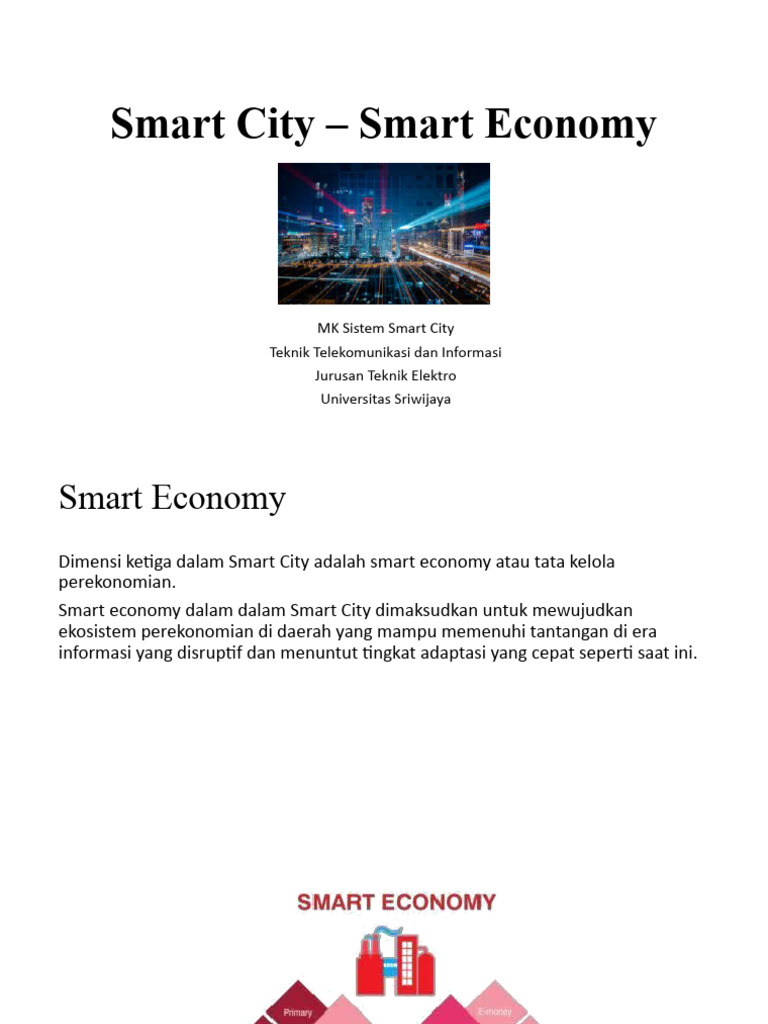 Sistem Smart City - Smart Economy | PDF
