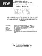 Berita Acara Mutual Check MC 100% | PDF | Pengelolaan Keuangan & Uang | Sains & Matematika