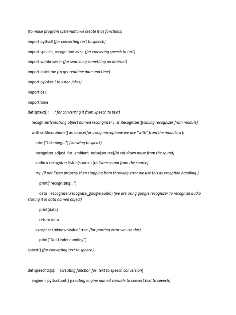 Voice Assistant Suggetion | PDF | Speech Recognition | Speech Synthesis