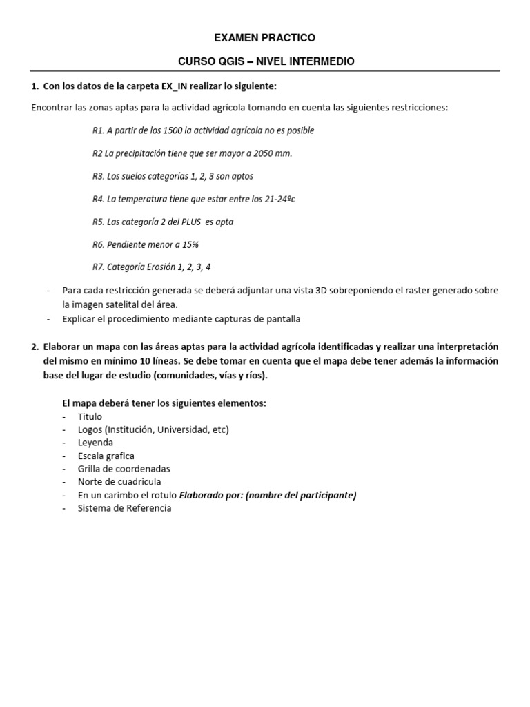 Examen Nivel Intermedio | PDF