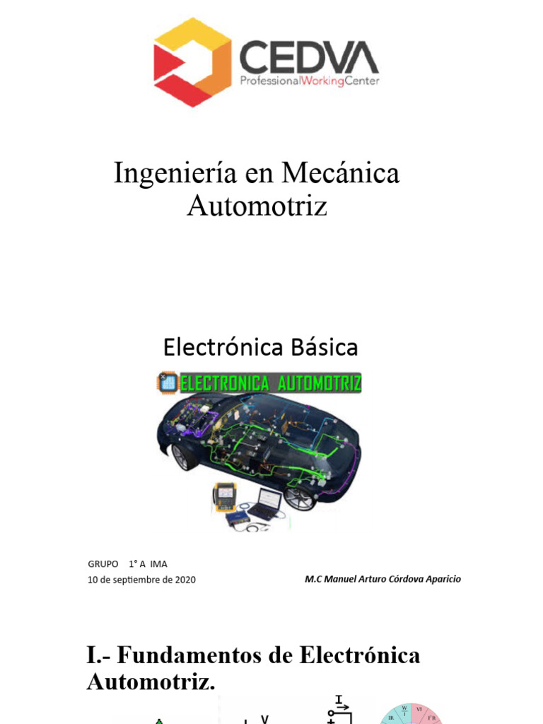 Electronica Basica Unidad 1 | PDF | Corriente eléctrica | Electrónica