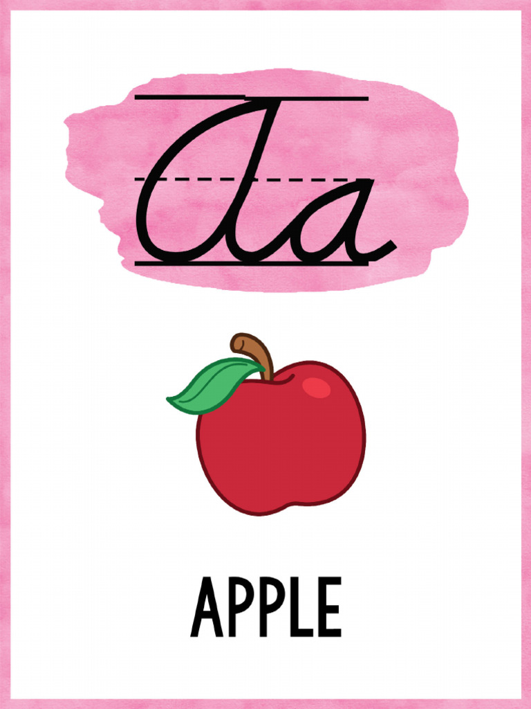 Alphabet Posters Cursive V2 | PDF