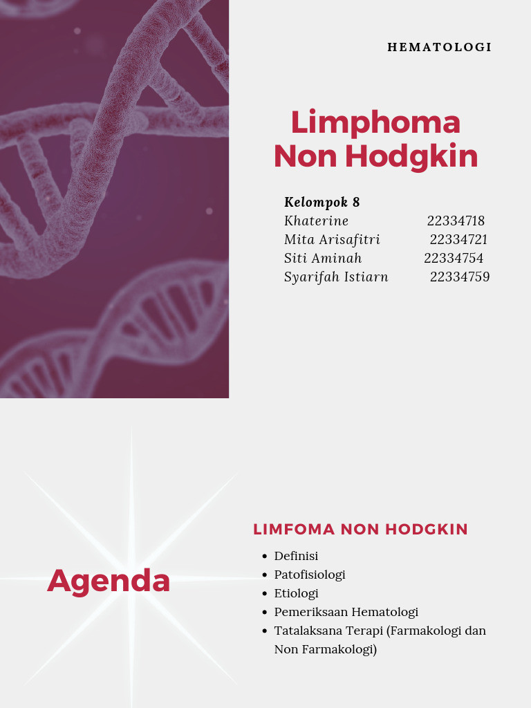 Kel 8 Limfoma Non Hodgkin | PDF | Kesehatan Holistik | Sains & Matematika