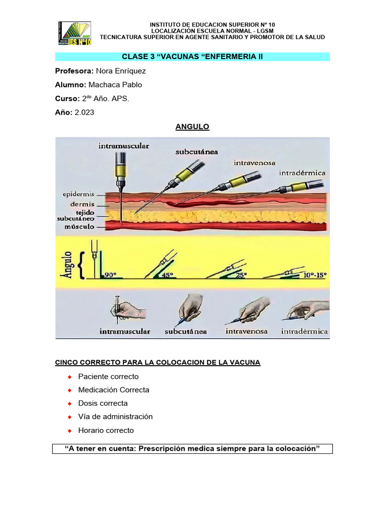 Clase 3 Enfermeria LL | PDF | Sangre | Vena