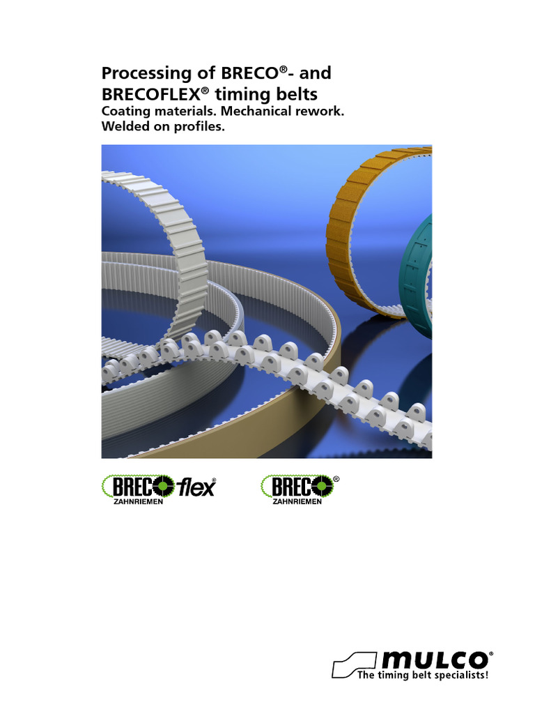 BRECO Processing of Timing Belts | PDF | Belt (Mechanical) | Friction