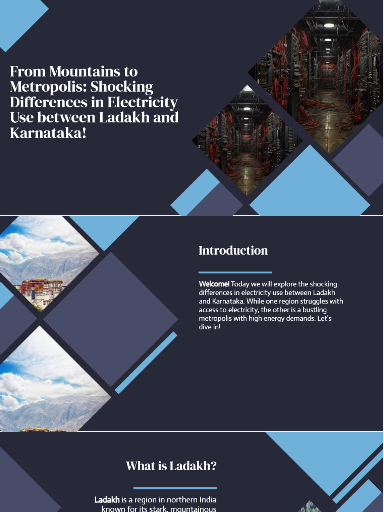 Comparision of Electricity Between Ladakh and Karnataka | PDF | Energy ...