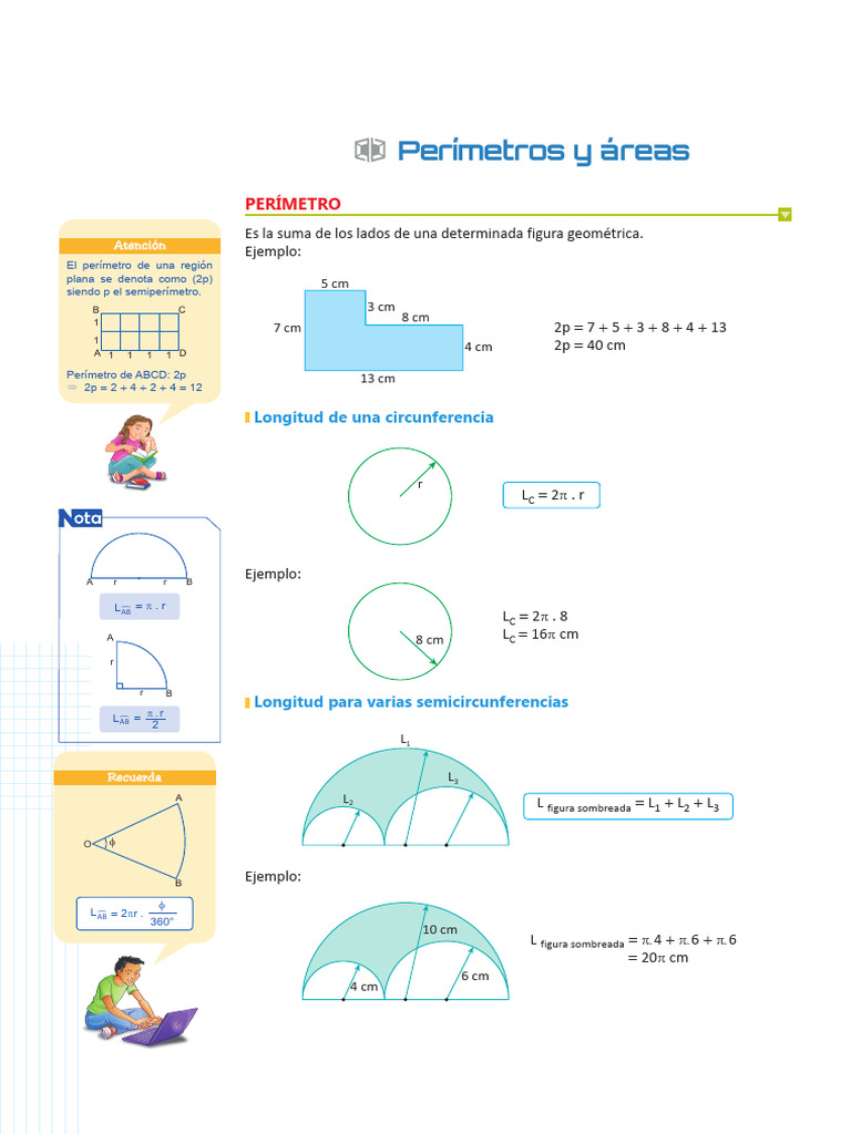 Perimetros y Áreas | PDF | Triángulo | Euclides