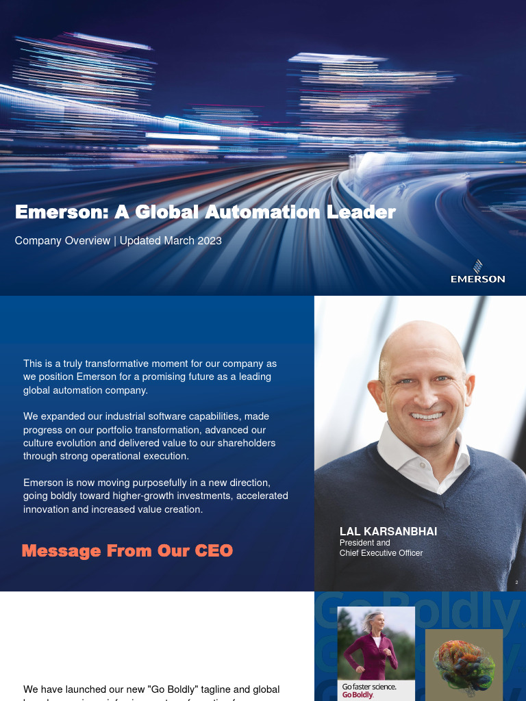 Emerson Company Overview | PDF | Automation | Sustainability