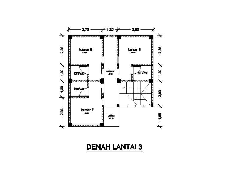 Denah Kos LT 3 | PDF