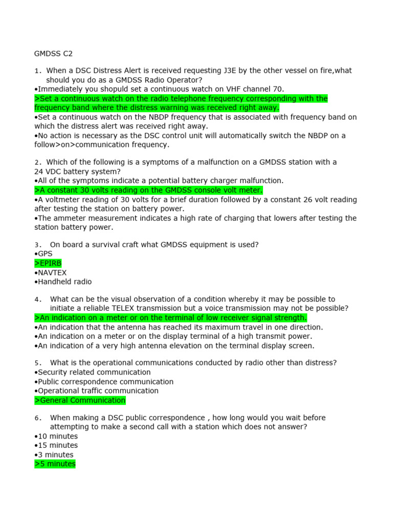 Gmdss Goc c2 Final | PDF | Telecommunications Engineering ...