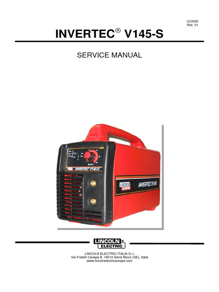 Invertec v145s | PDF | Power Inverter | Rectifier