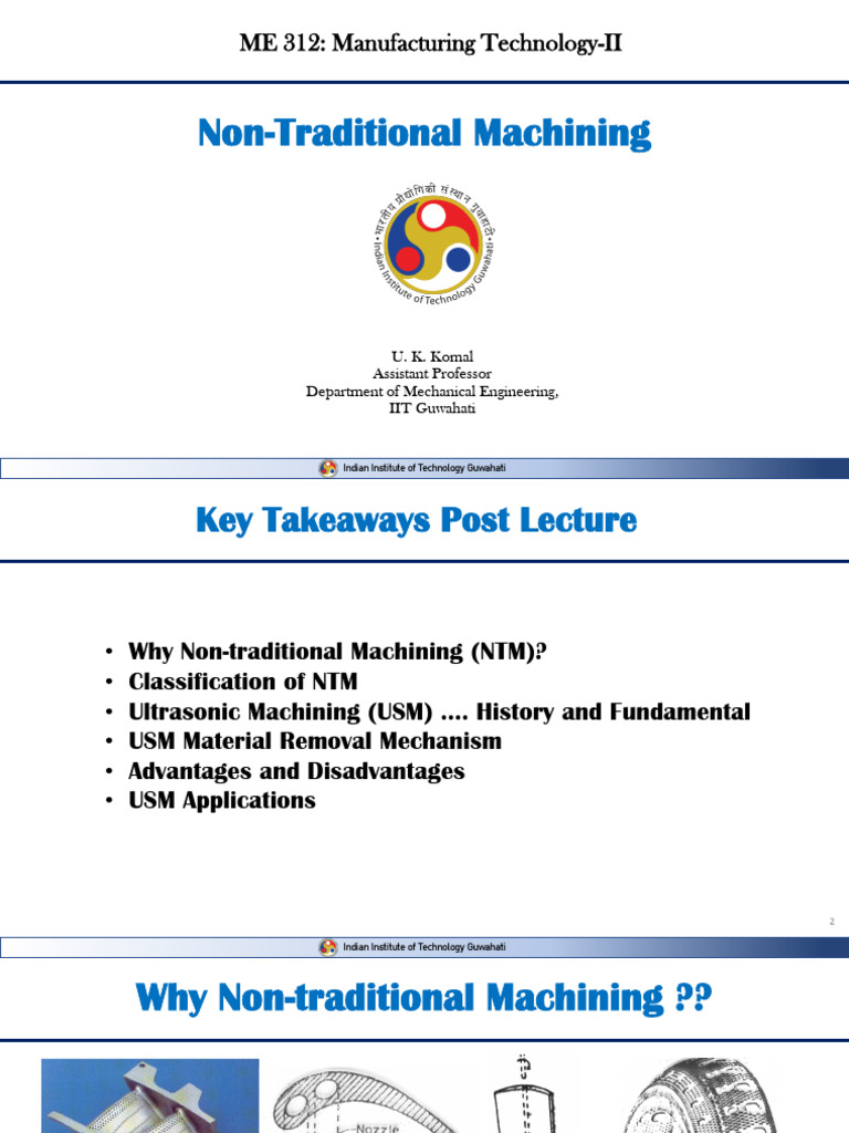 ME312 - Non-Traditional Machining and USM | PDF | Machining | Piezoelectricity