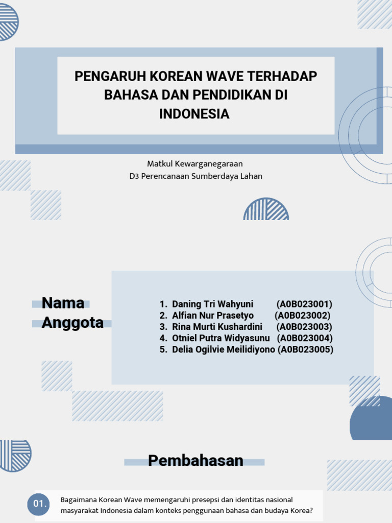 Pengaruh Korean Wave Terhadap Budaya Dan Bahasa Di Indonesia | PDF