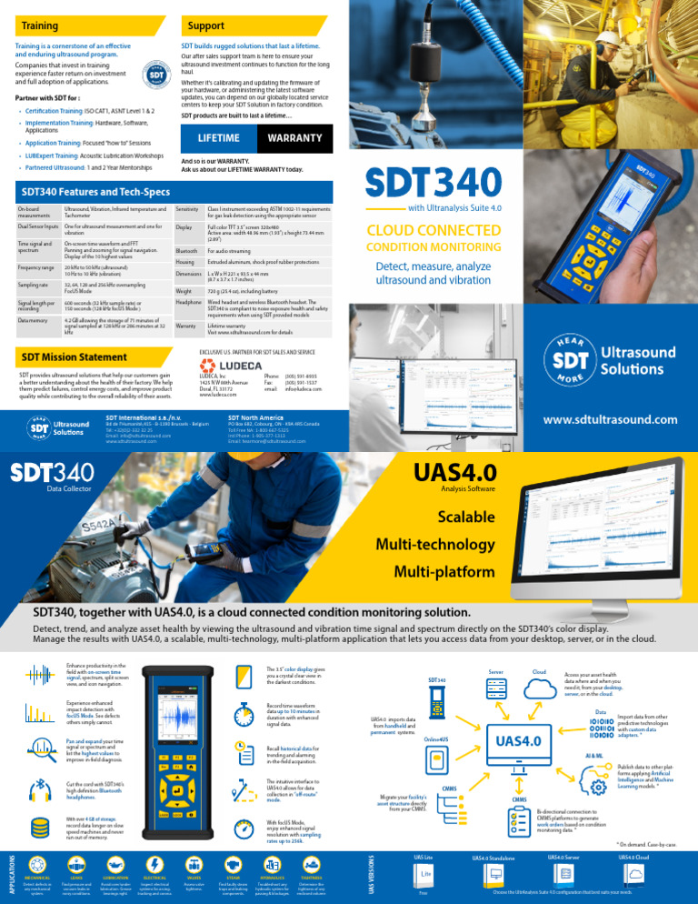 SDT 340 Brochure | PDF | Ultrasound | Cloud Computing