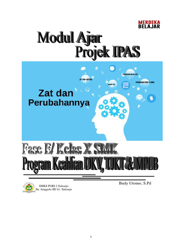 Modul Ajar Zat Dan Perubahan Zat Uji Kompre | PDF