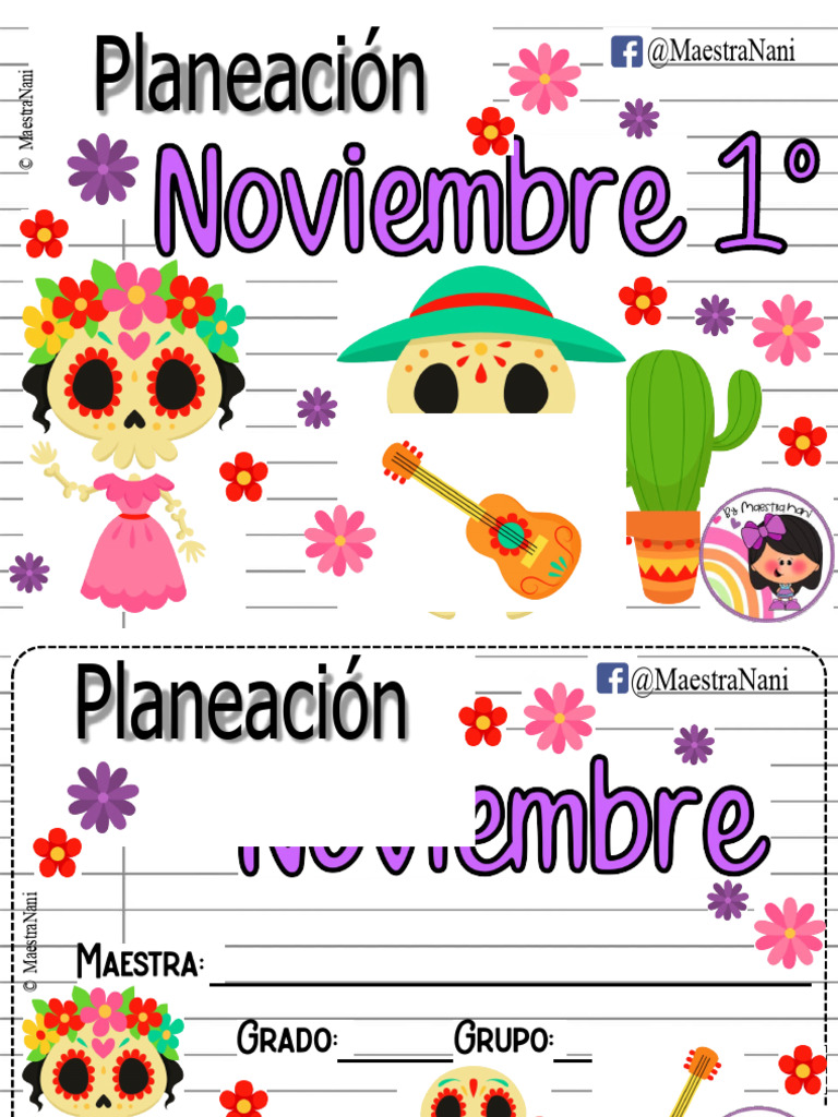 1 Planeacion Noviembre Maestra Nani | PDF | Salón de clases | Aprendizaje