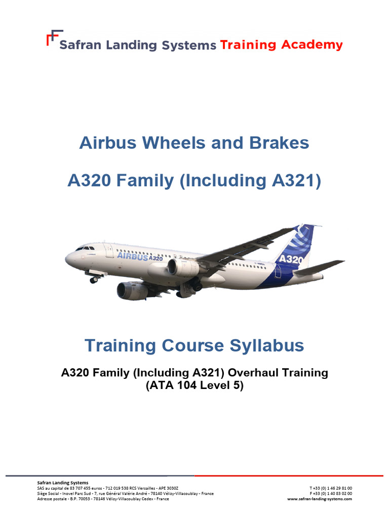 Safran A320 WB Training | PDF