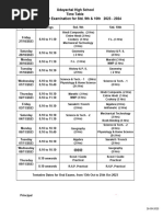 Grade 6 Timetable Overview 2025 | PDF