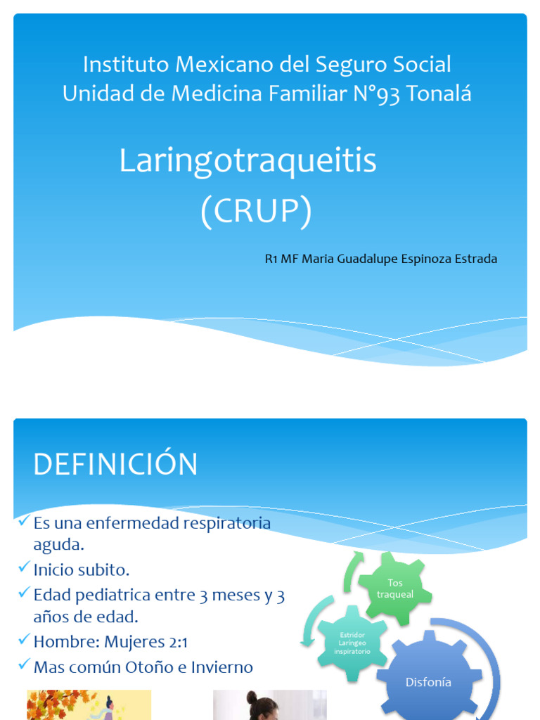 Crup: Diagnóstico y Tratamiento en Niños | PDF | Medicina CLINICA ...