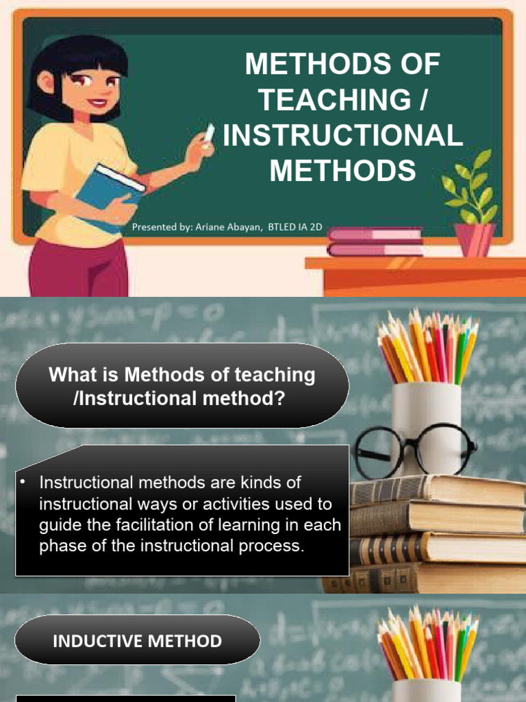 Inductive vs. Deductive Teaching Methods | PDF