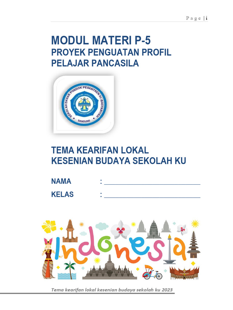 Modul Materi P-5 Sem-1 Kelas 4 2023 | PDF
