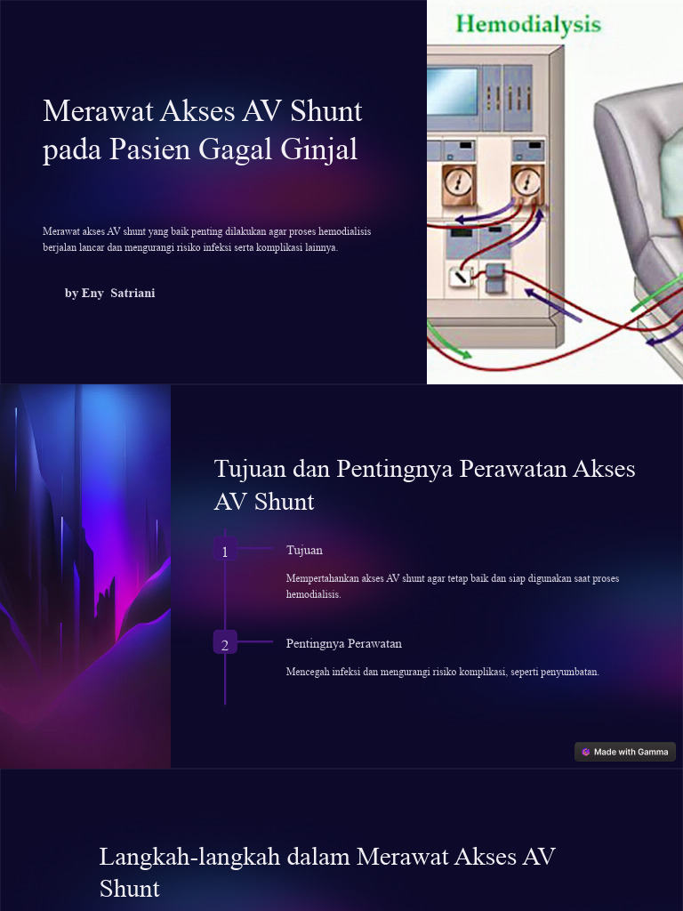 Merawat Akses AV Shunt Pada Pasien Gagal Ginjal | PDF