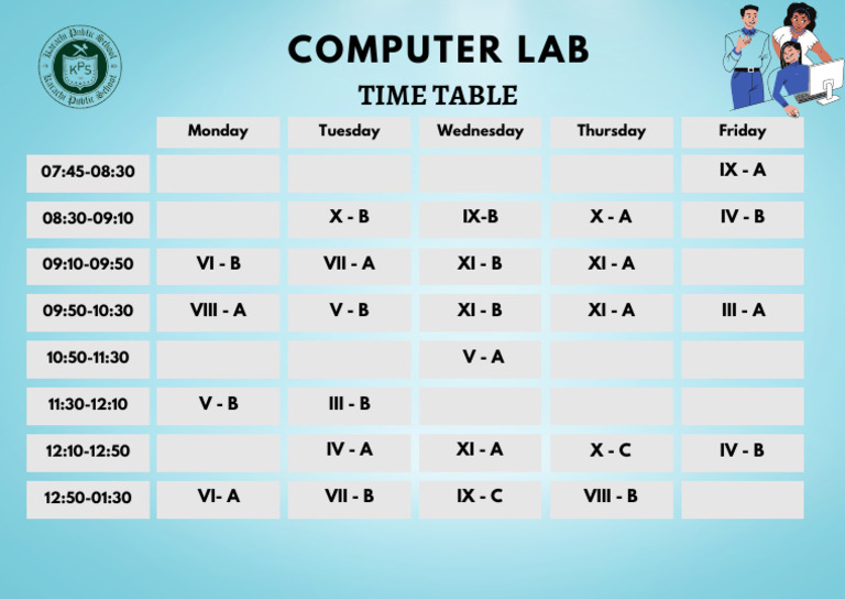 Lab Timetable Pdf