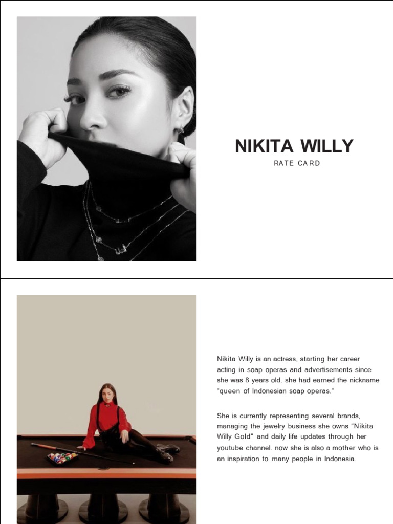 Nikita Willy Rate Card | PDF | Cyberspace | Multimedia