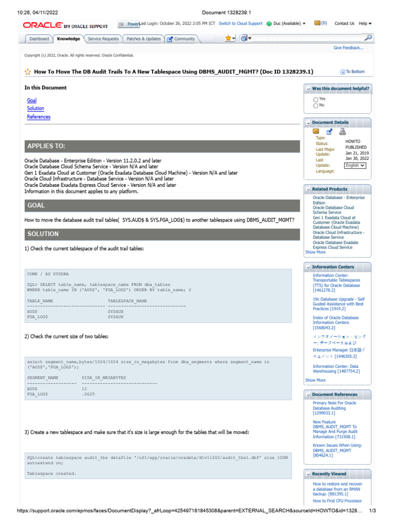 Audit Trail Config | Download Free PDF | Databases | Oracle Database