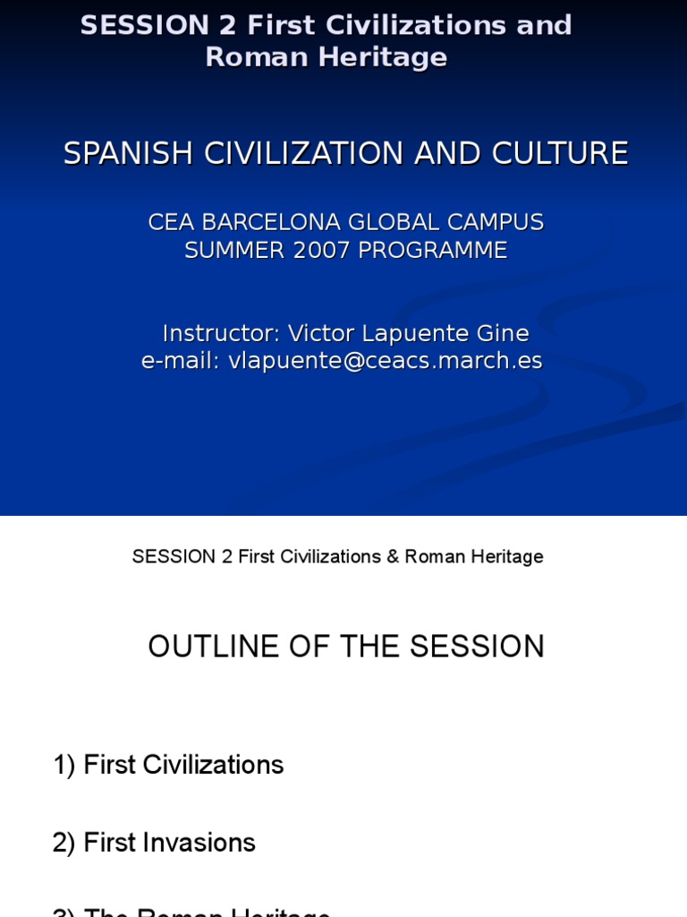 2first Civilizations Class | PDF | Iberian Peninsula | Spain