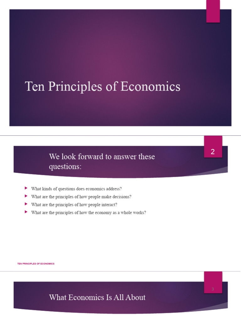 Ten Principles of Economics | PDF | Economics | Inflation