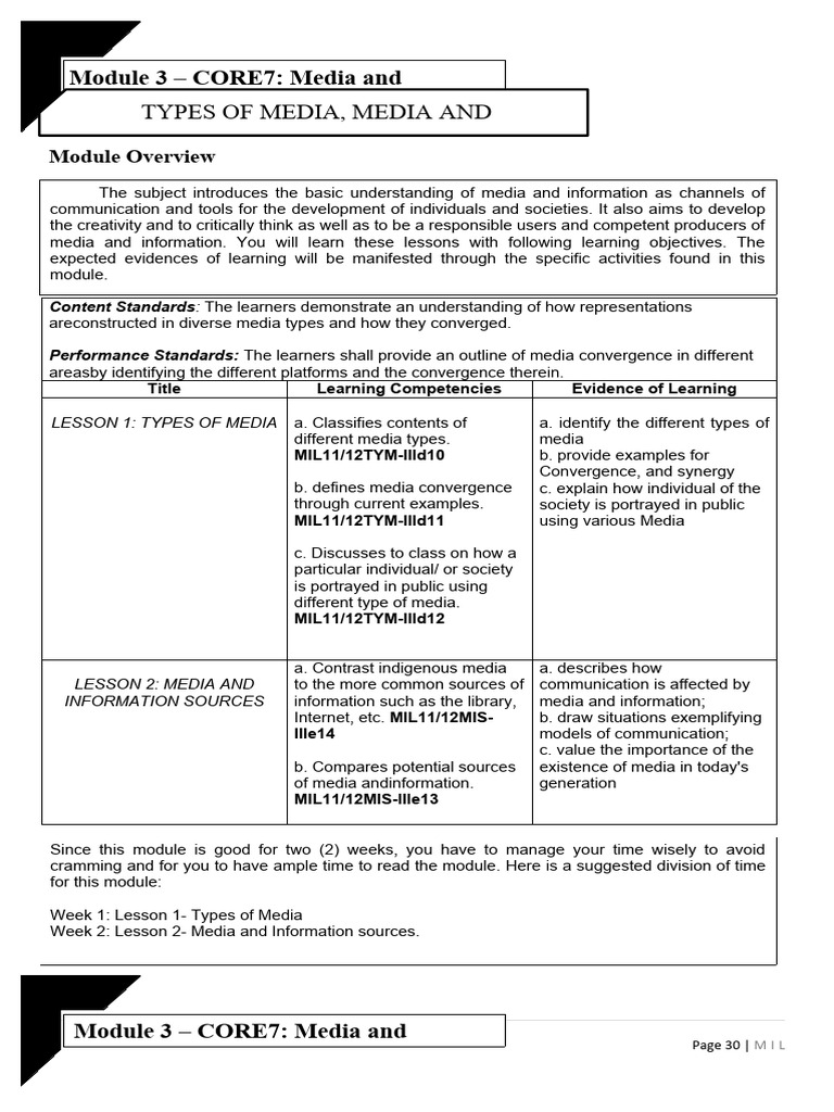 MODULE 3 For C7 | PDF | Mass Media | Technological Convergence