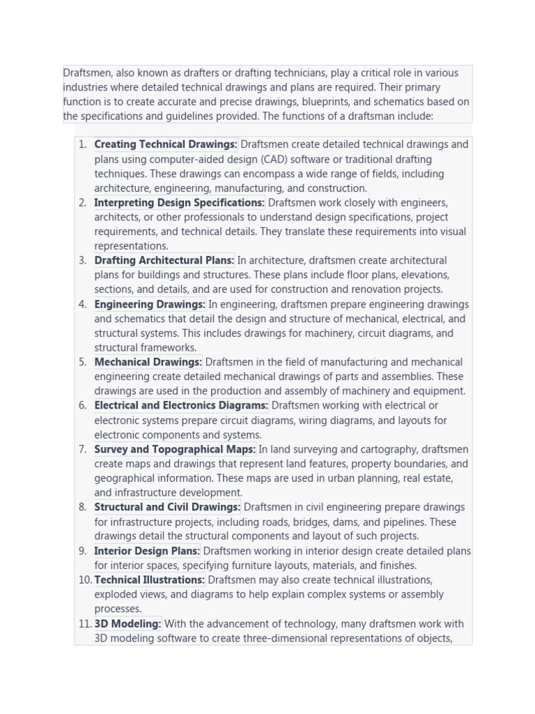Draftsmen | PDF | Technical Drawing | Computer Aided Design