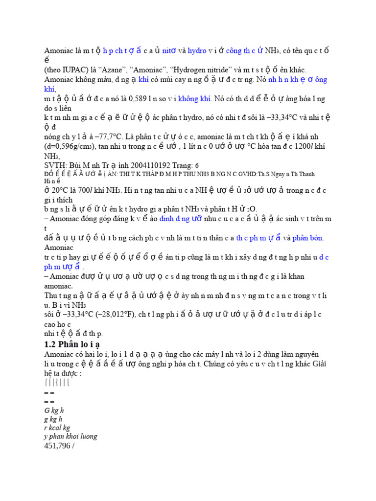hpcht ợ ấ nit ơ hydro công th c ứ: 1.2 Phân lo i ạ | PDF