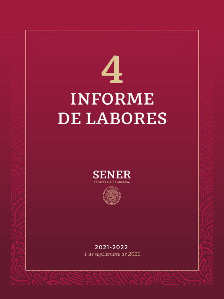 4 Informe de Labores SENER | PDF | Petróleo | México