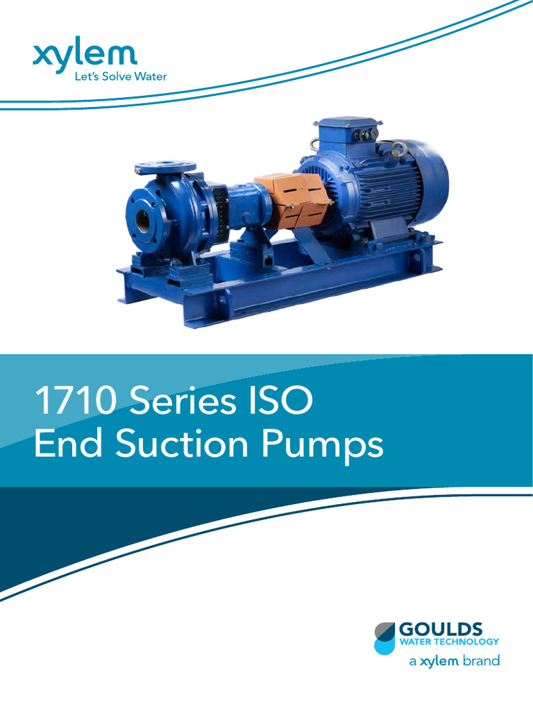 1710 Series Iso End Suction Pumps Brochure | PDF | Pump | Physical Sciences