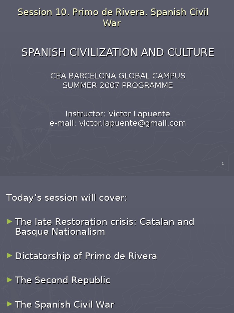 10primo Spanish Civil War | PDF | Catalonia | Francoist Spain