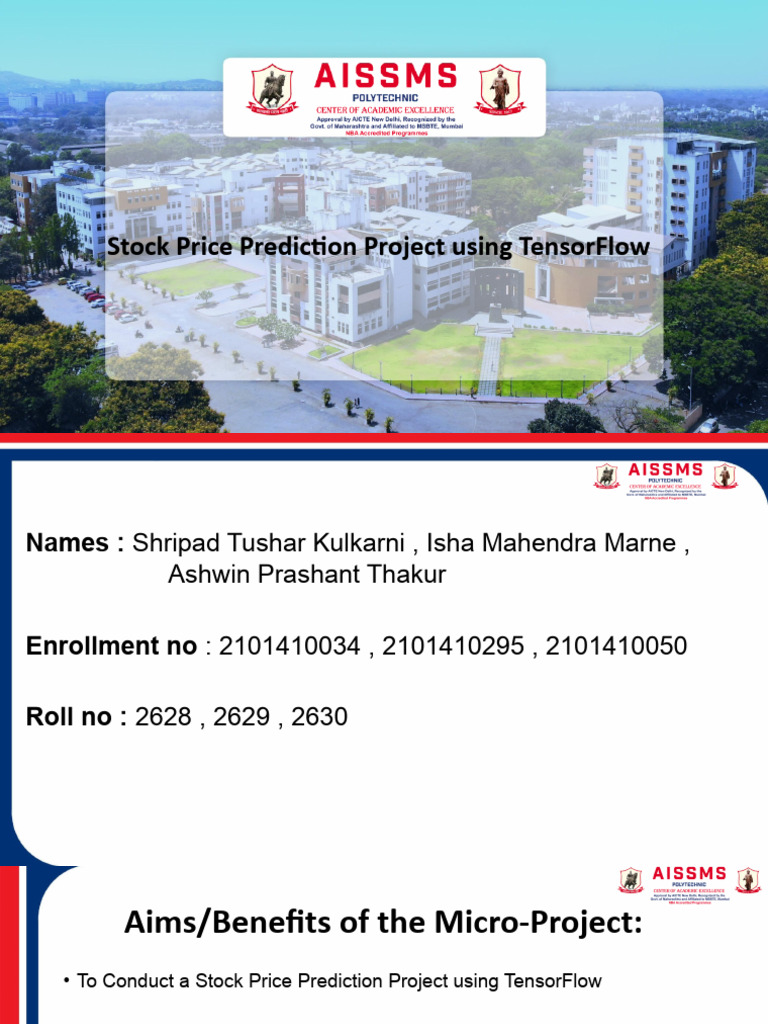 Stock Price Prediction with TensorFlow | PDF