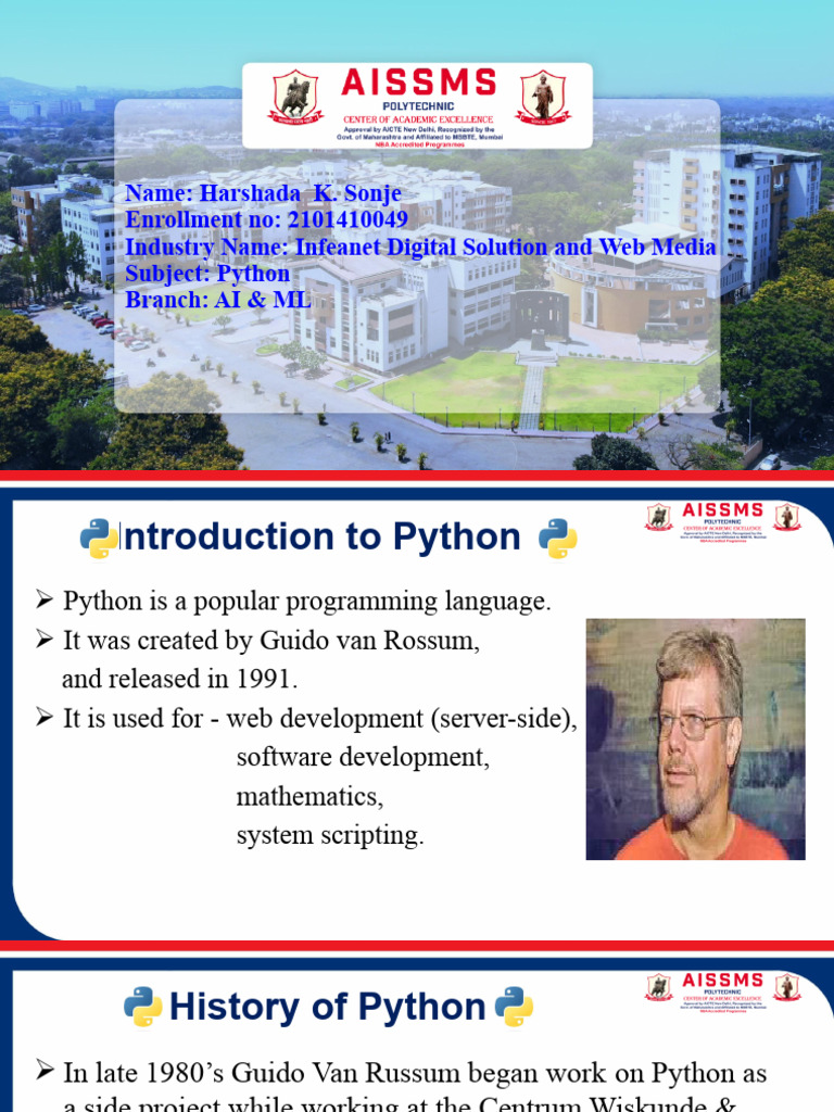Internship | Download Free PDF | Python (Programming Language) | Bracket