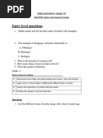 ICSE Class VI Physics Sample Paper | PDF | Force | Friction