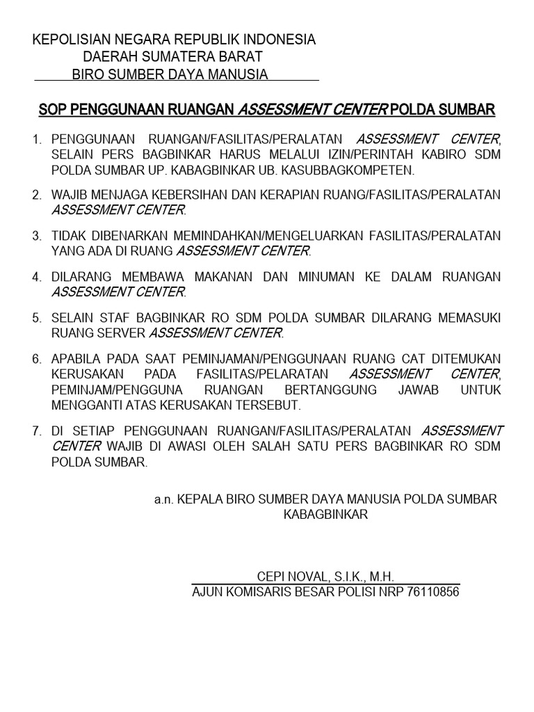 Sop Ruang Cat | PDF