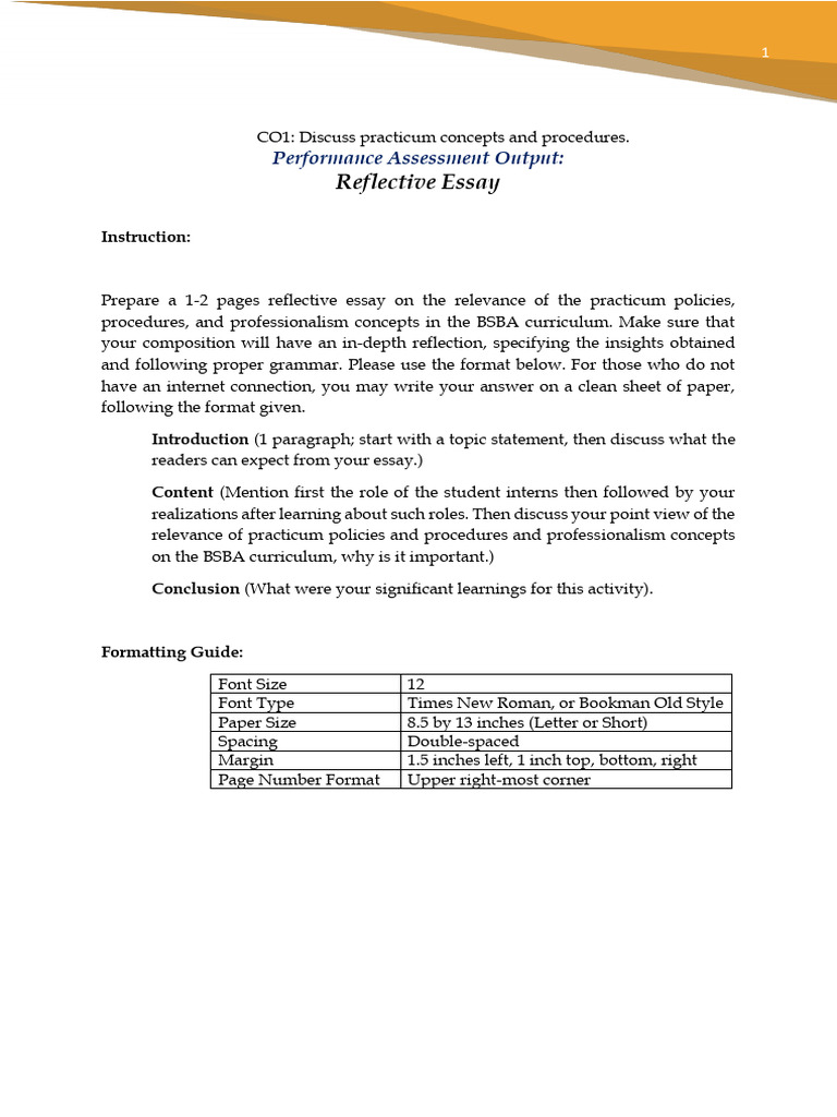CO1-Performance-Task For F2F | PDF | Essays | Written Communication
